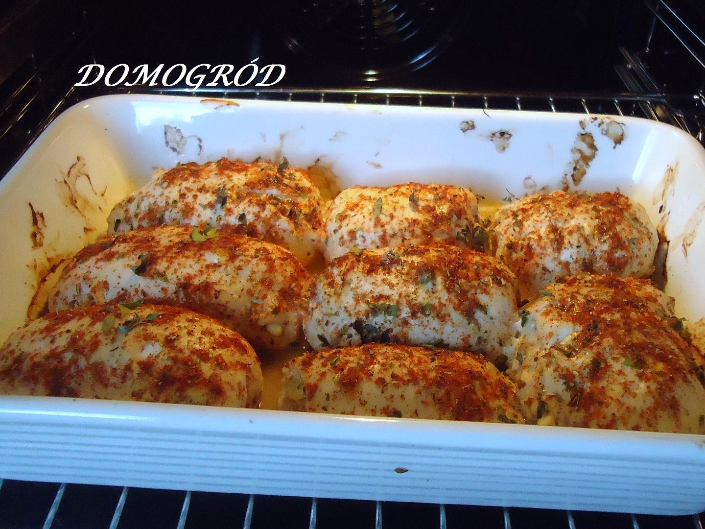 Domogród: Roladki drobiowe z pieczarkami kruchutkie bez panierki