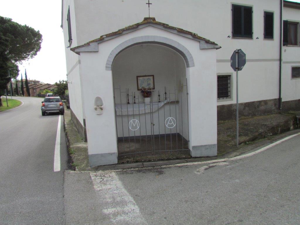 Tabernacoli italiani: Crespina Lorenzana. Madonna con l'arcangelo Gabriele