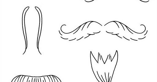 Moldes para Artesanato: Tipos de bigode para artesanato