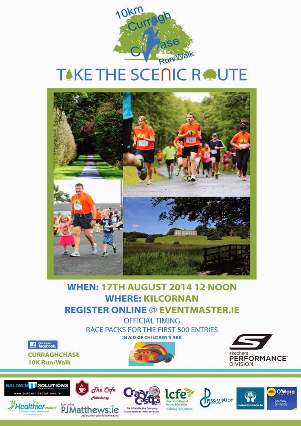 Running in Munster, Ireland: Notice...Curragh Chase 10k Charity Run ...