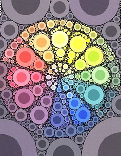 Mrs. Nicholas's Art Blog: 6th Grade Radial Color Wheels
