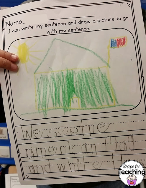 Create a Sentence - Recipe for Teaching