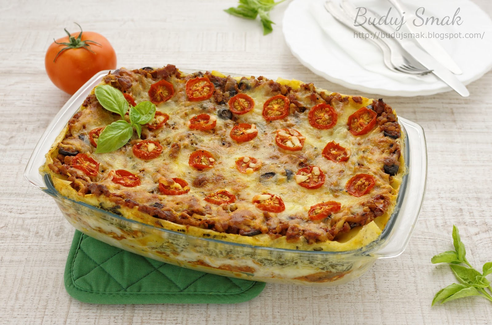 Buduj Smak: Lazania z mięsem i szpinakiem