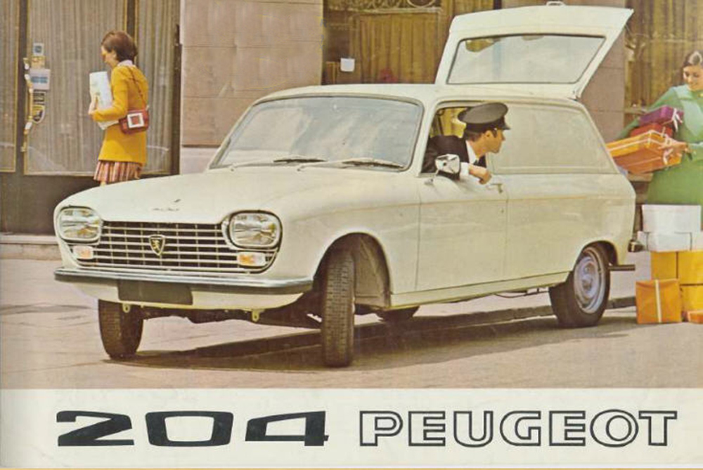 .: 204 Fourgonnette 1971. Brochure/Catálogo. (Francaise)