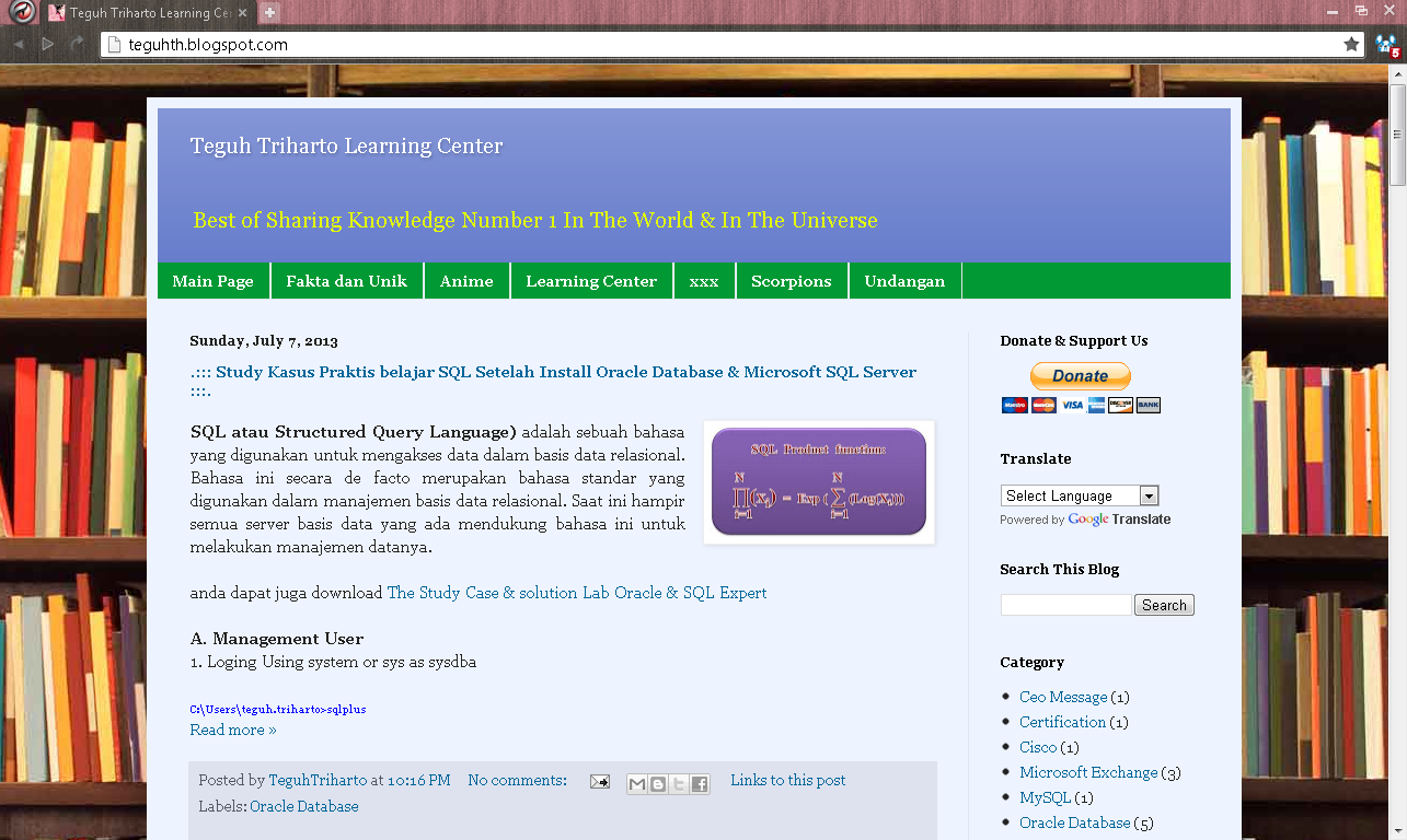 Teguh Triharto: .::: Sertifikasi Teguh Triharto