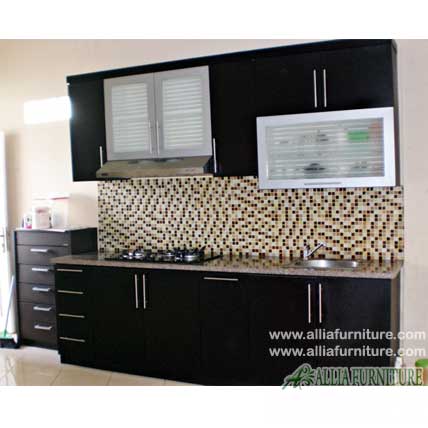 Kitchen set single line model twin - Allia Furniture