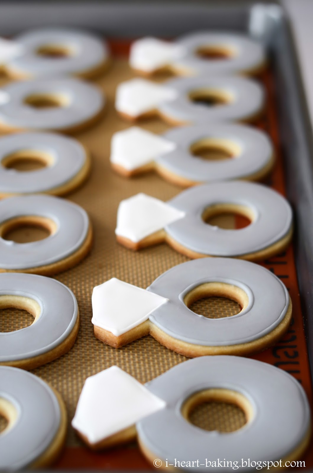 i heart baking!: diamond engagement ring cookies