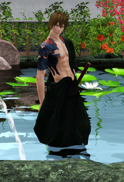 TS3 - Samurai Yukata ~ Noir and Dark Sims