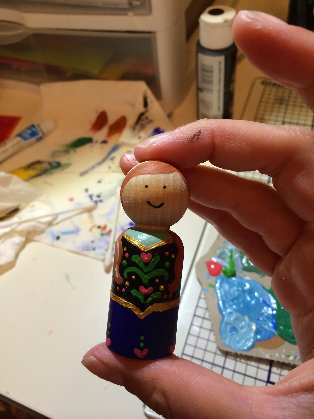 Cut Now, Measure Later : Just for fun: Princess Peg Dolls