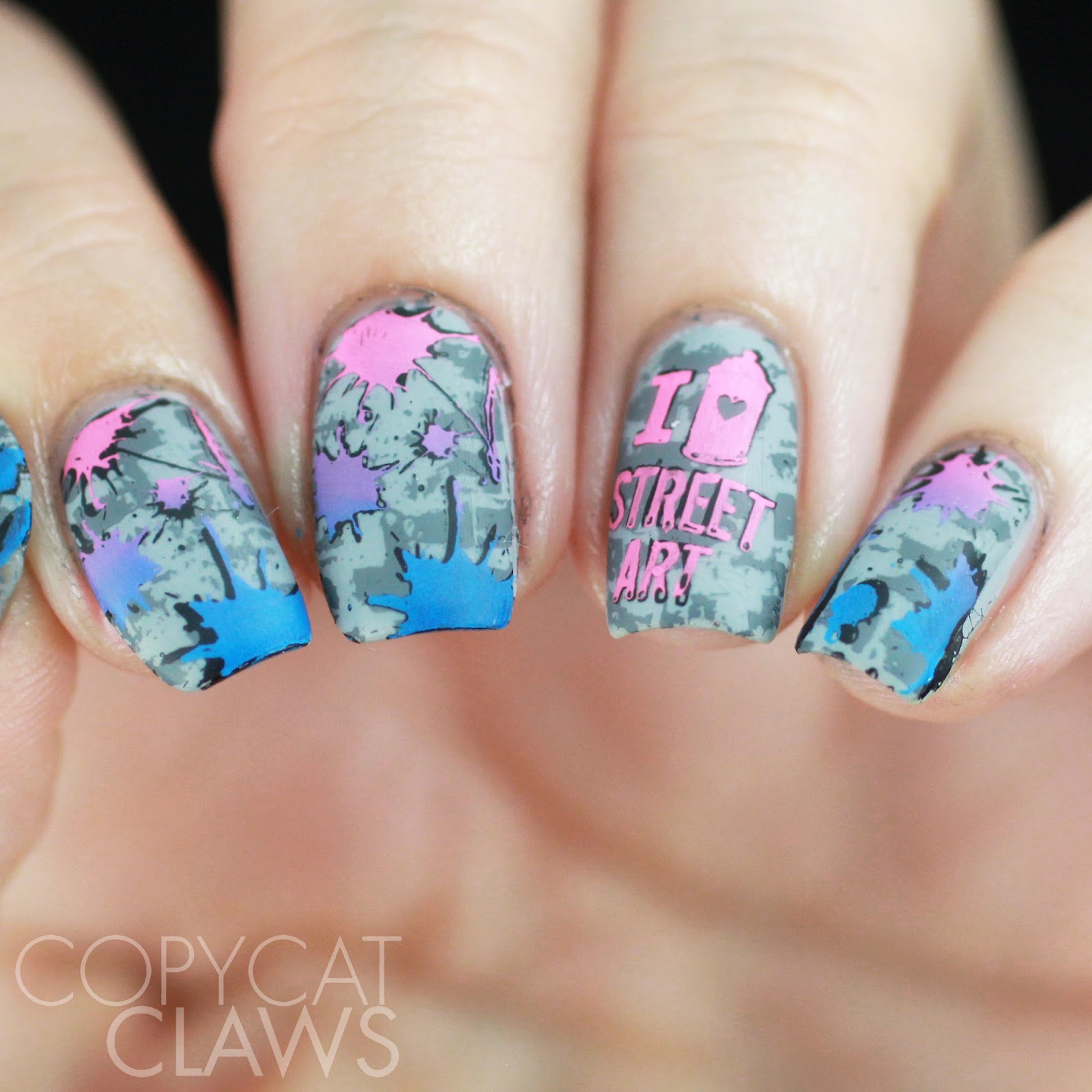 Copycat Claws: 26 Great Nail Art Ideas - Graffiti