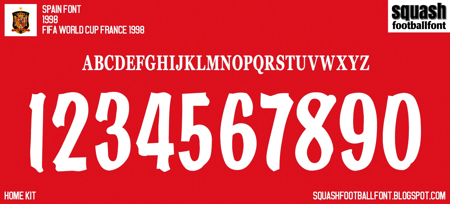 SFF: Spain World Cup 1998 Font