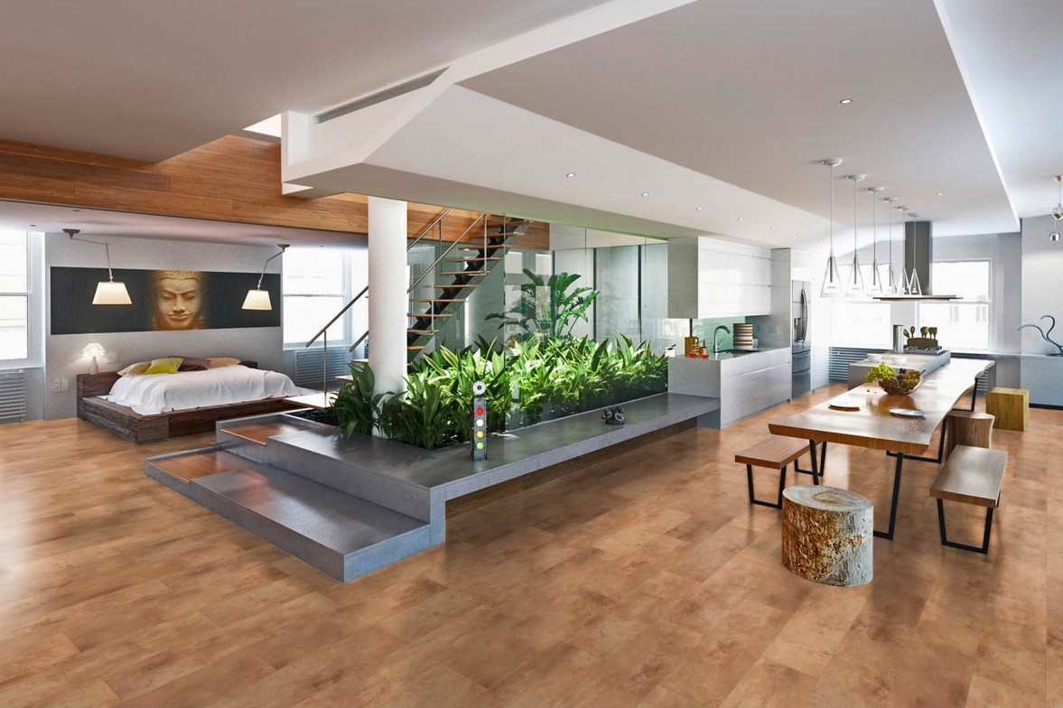 Karo Tasarım Laminat Parke Modelleri: Krem Rengi Taş Desen Karo Laminat ...