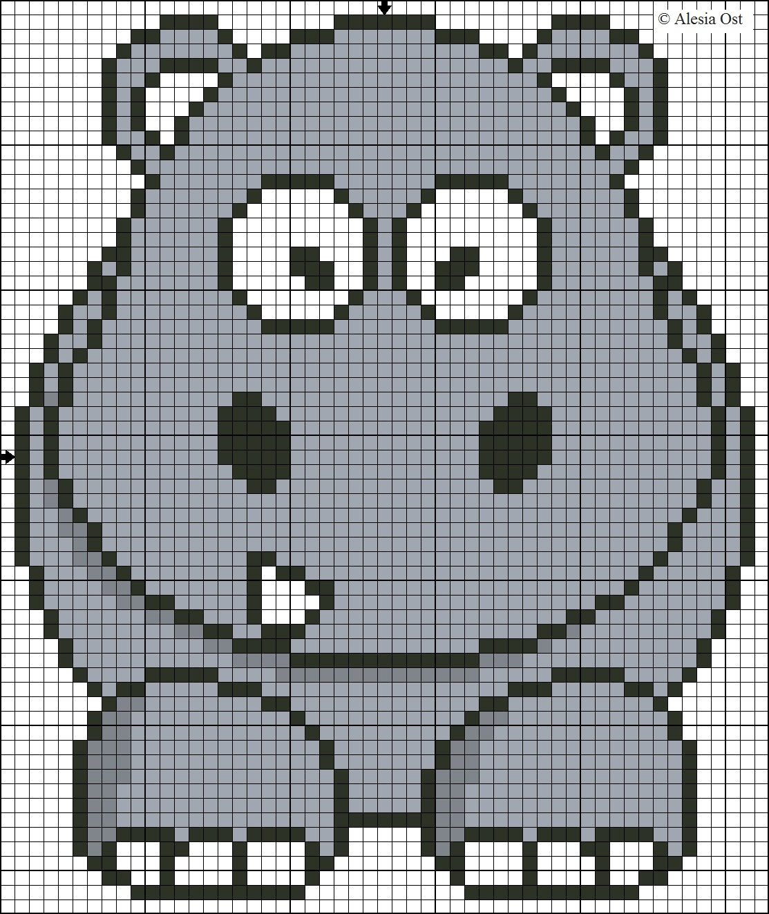 X-Stitch Magic: Cartoon Hippo