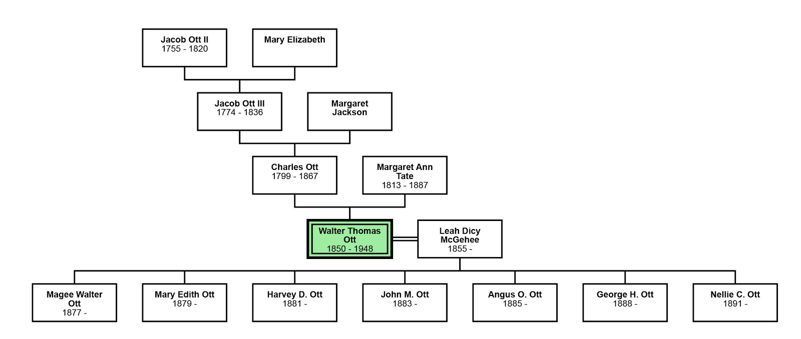 Leaves & Branches: Walter Thomas Ott, Pioneer, Farmer & Mason