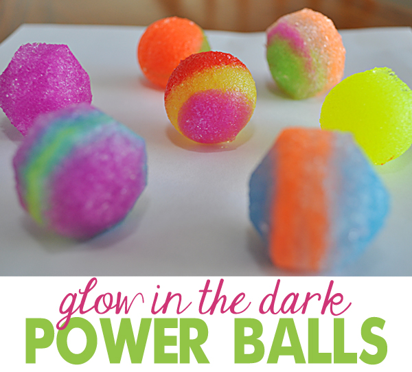 Kid Craft: Glow in the Dark Power Balls (plus a Giveaway!) - Love and ...