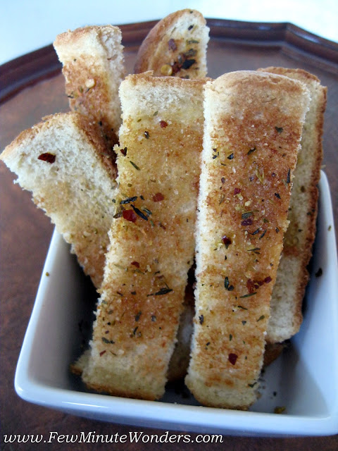 Garlic Bread Sticks In 5 Minutes - Few Minute Wonders
