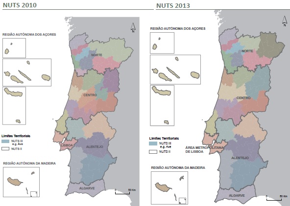 NUTS 2013 - As Novas Unidades Territoriais para Fins Estatísticos ...