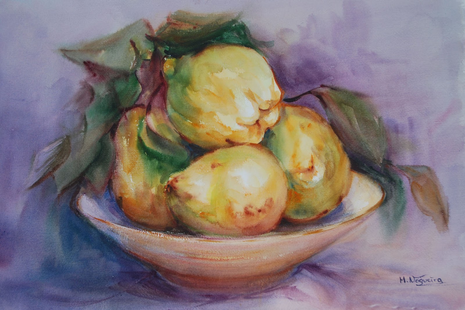 Mercè Nogueira: BODEGON (Acuarela 25x35)