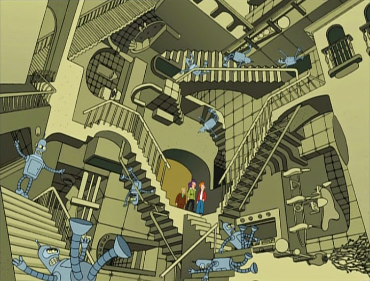 Arte Eterno: LA REALIDAD IRREAL: Las escaleras de Escher.