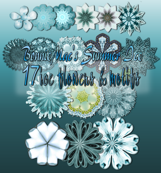 BonnieMac's PSP Tubes and Scrapkits: Summer Ice Kit - Tagger's size and ...
