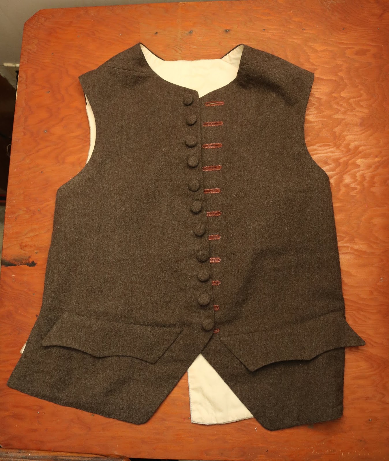 The Prettiest Gentleman About Town: Brown Wool Waistcoat