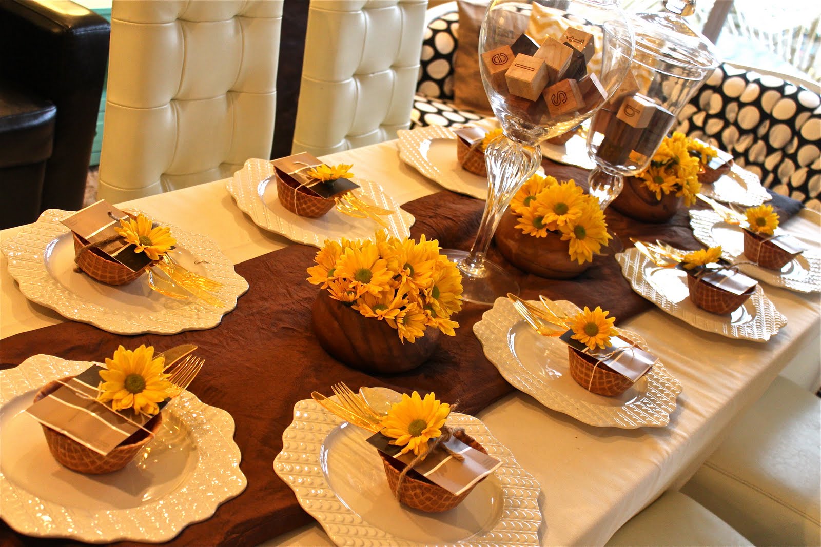 thepolkadothouse: Sunshine yellow organic baby shower