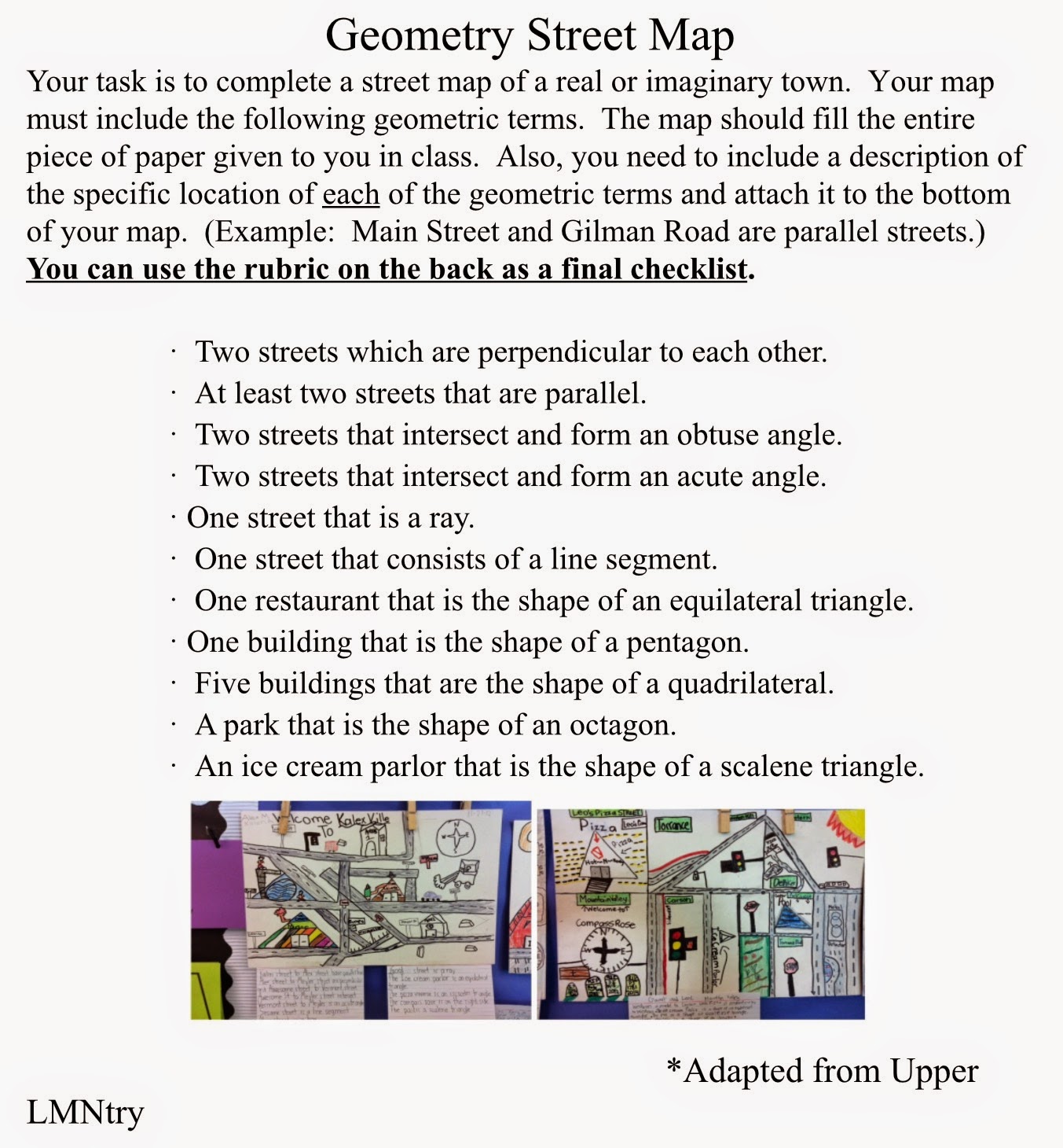 4B - Class Blog: Geometry Street Map Project