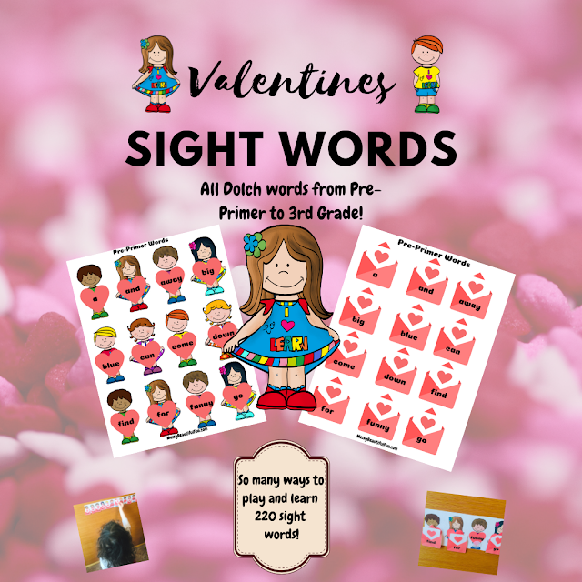 Messy, Beautiful, Fun: Valentines Day Sight Words Delivery Game