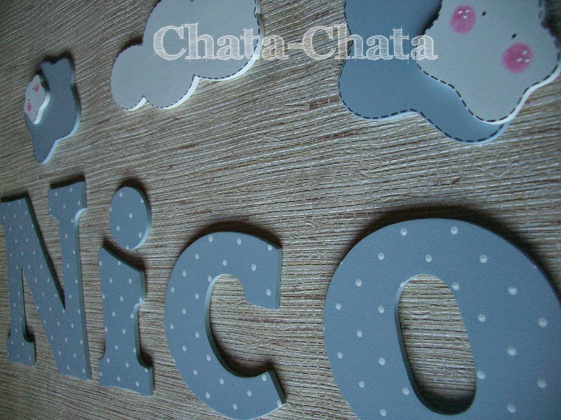 Chata-chata. Decoración infantil: LETRAS PARA NICO