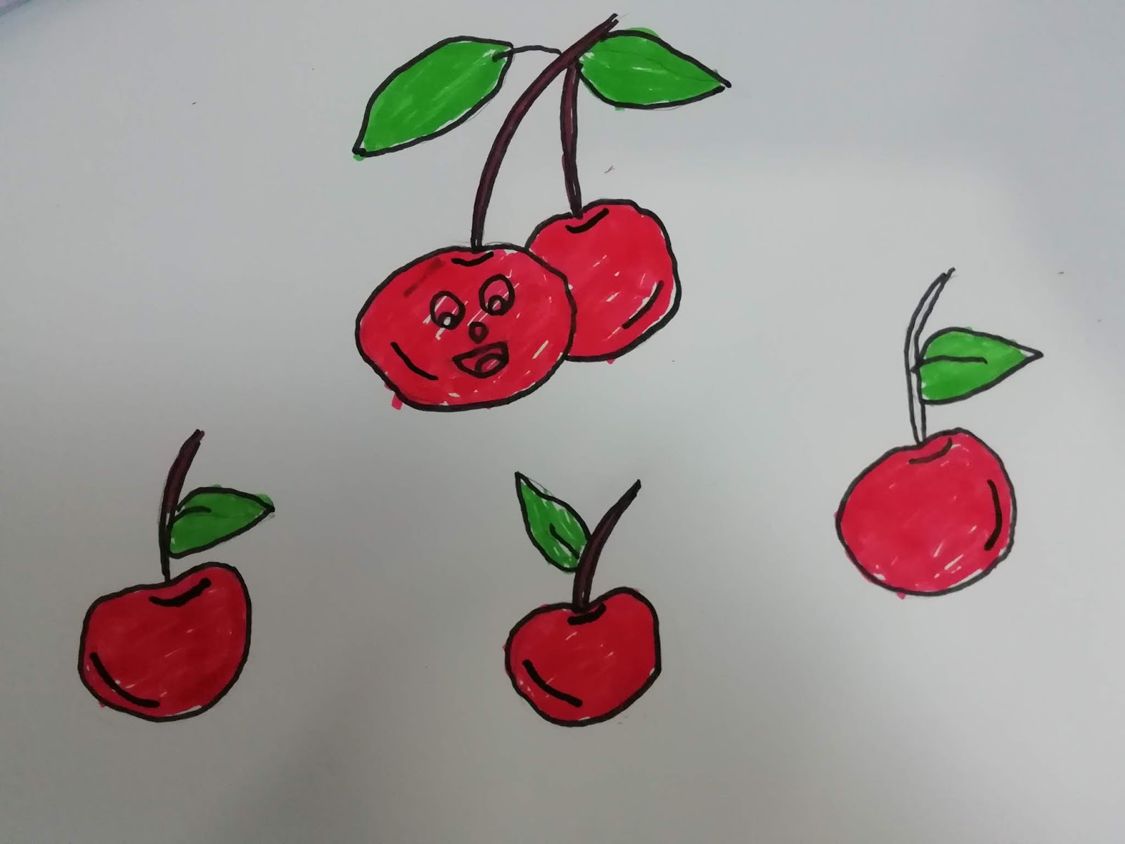 Steps to Draw Cherry