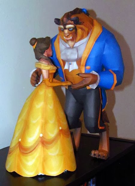 Papercraft - Beauty and the Beast - Papercraft4u | Free Papercrafts ...