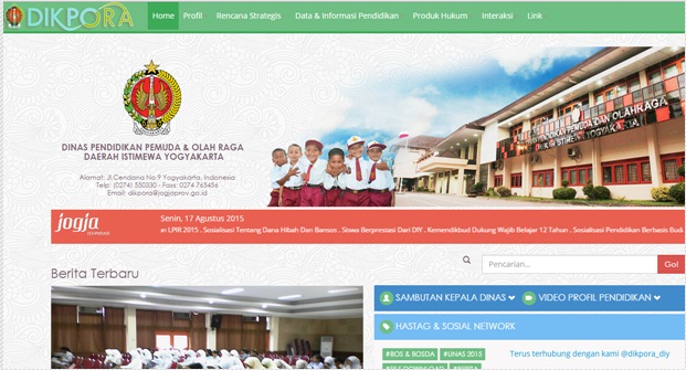 Dinas Pendidikan DIY - Website Pendidikan