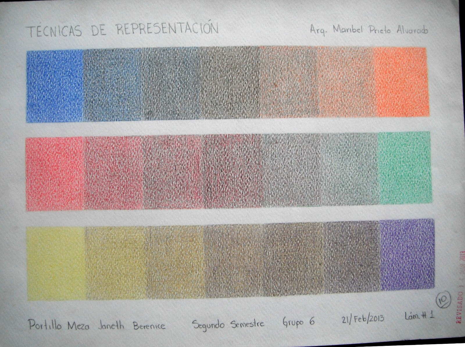 Técnicas de Representación-FAUAS: Láminas - lápices de colores (1-11) y ...