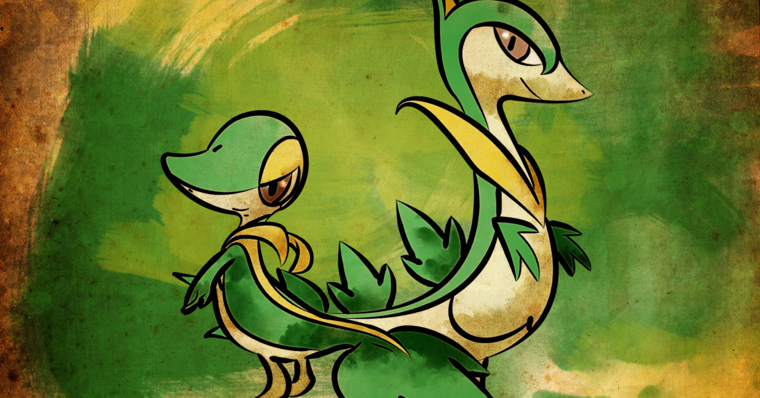 Snivy Evolution Wallpaper