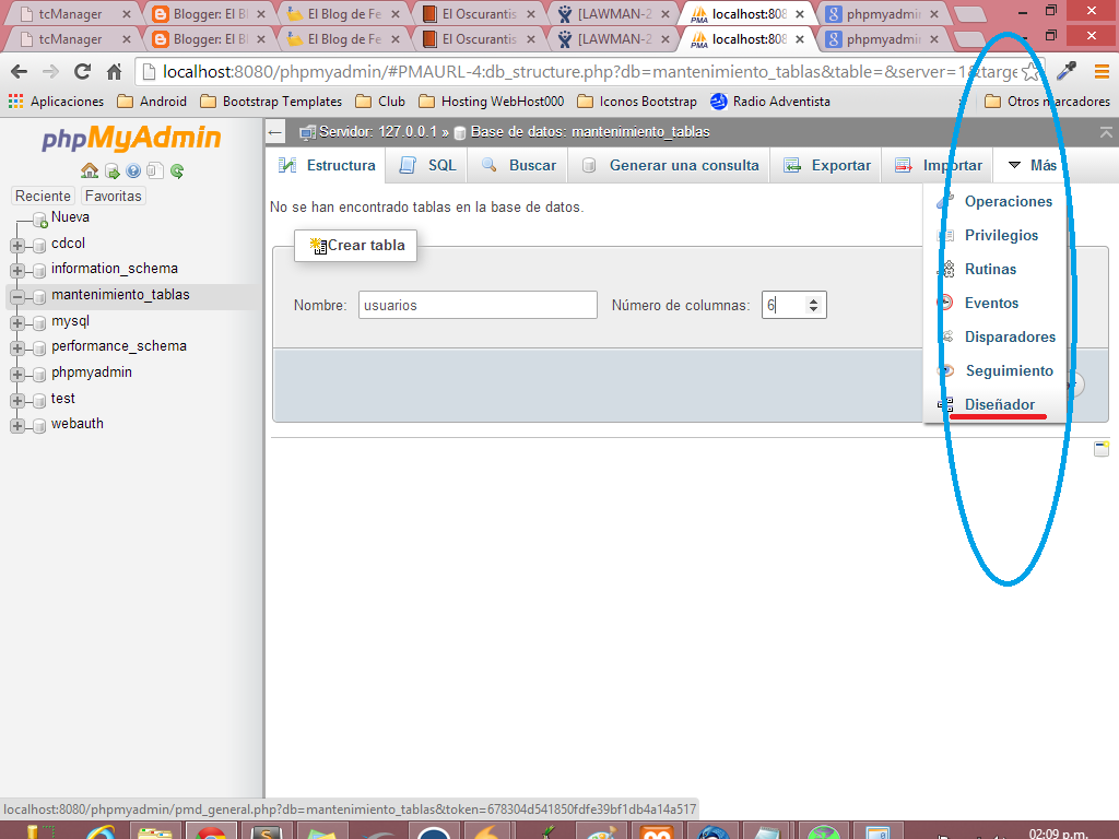 El Blog de Ferguson: Tutorial PHP & MySQL (recomendado beginners) Mantenimiento de tablas