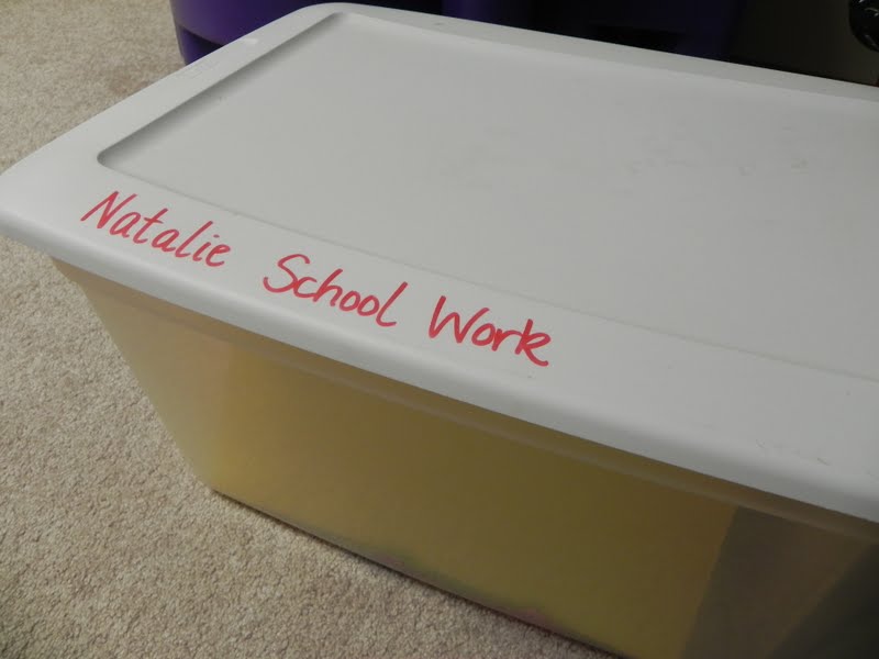 Shady Tree Diary: {Organizing School Work}