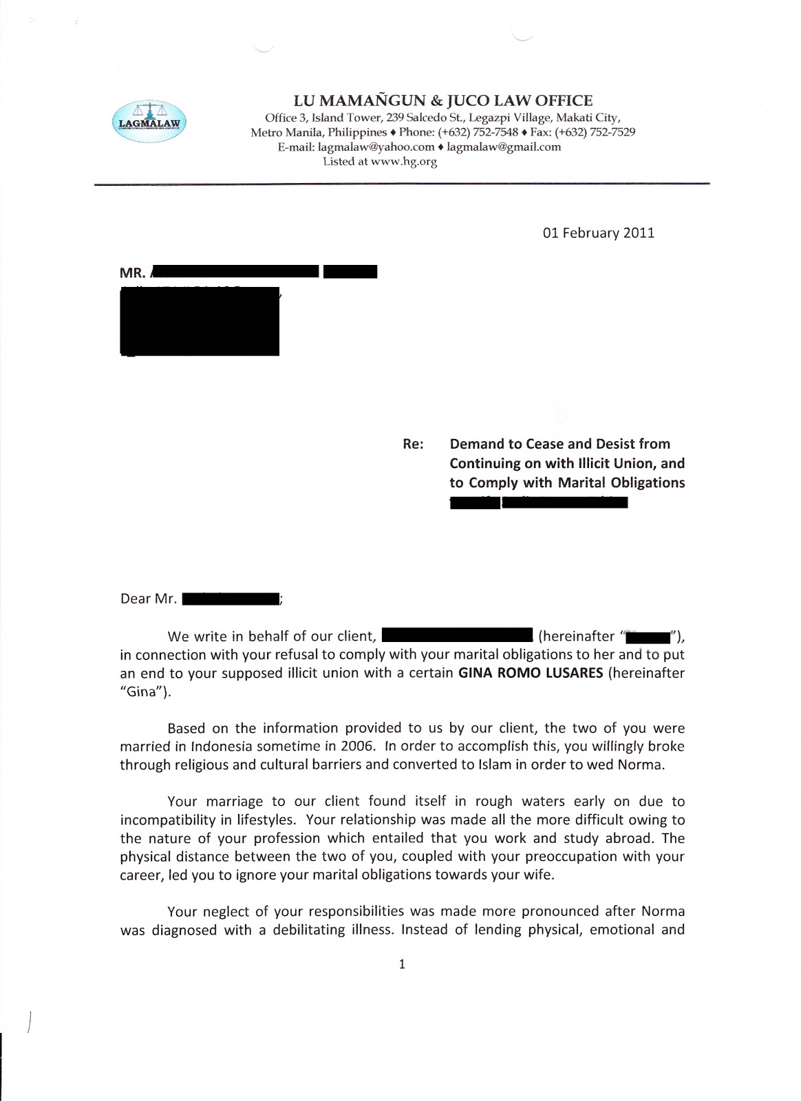 Bigamy - Related Facts in the Philippine