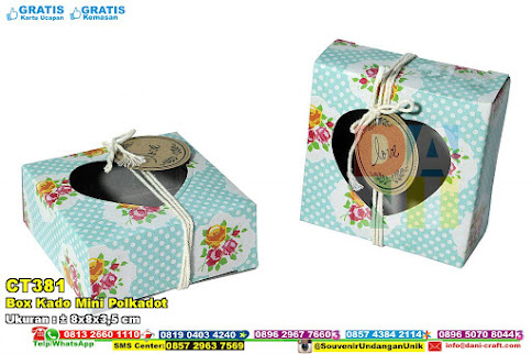 Box Kado Mini Polkadot | Souvenir Pernikahan