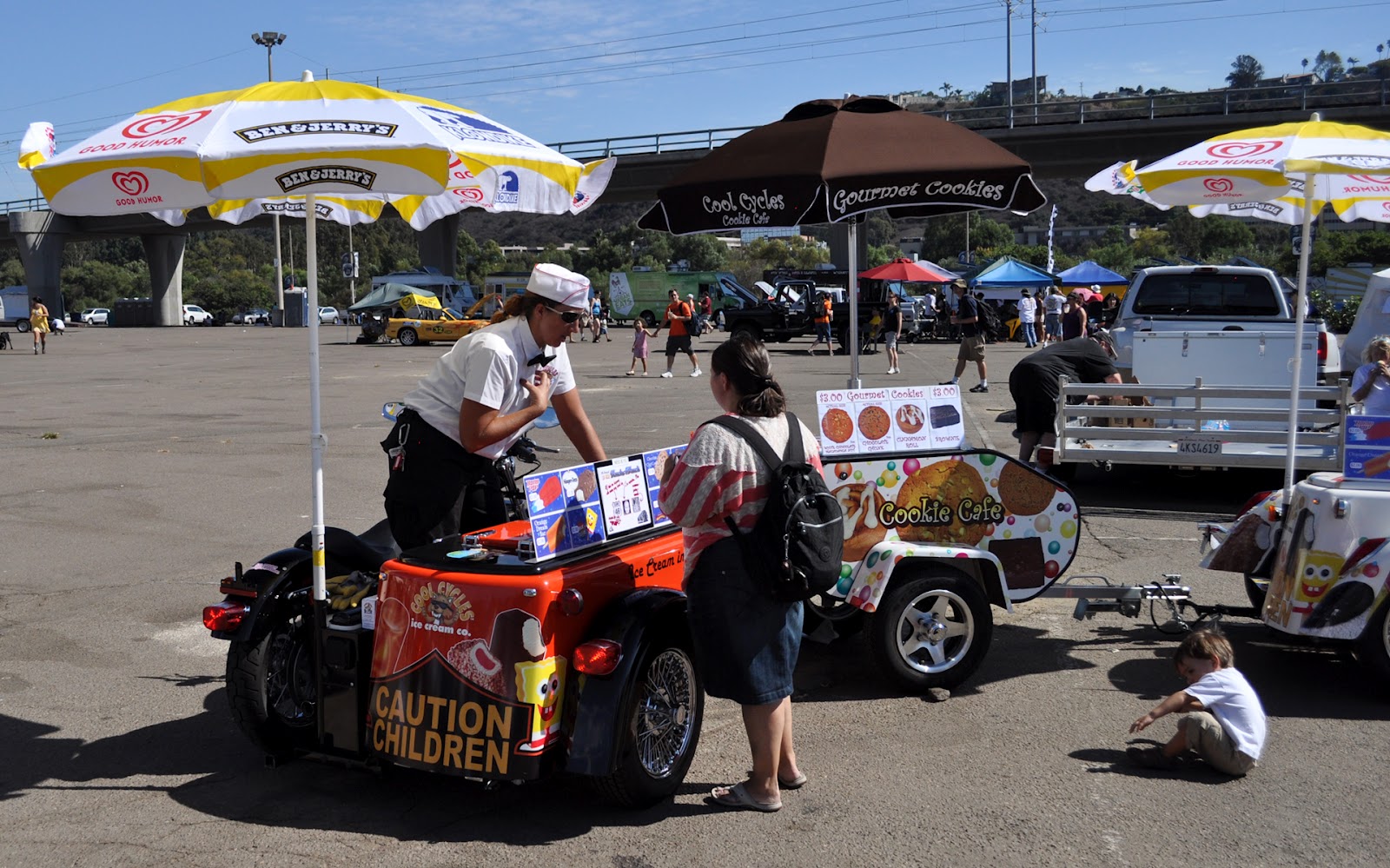 Just A Car Guy: Something new for event catering... sidecar ice cream ...