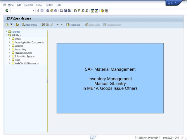 青蛙SAP分享 Froggy's SAP sharing: Material Management - Manual GL in MB1A ...