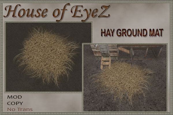 House of EyeZ: HAY GROUND MAT indoor outdoor for your breedables
