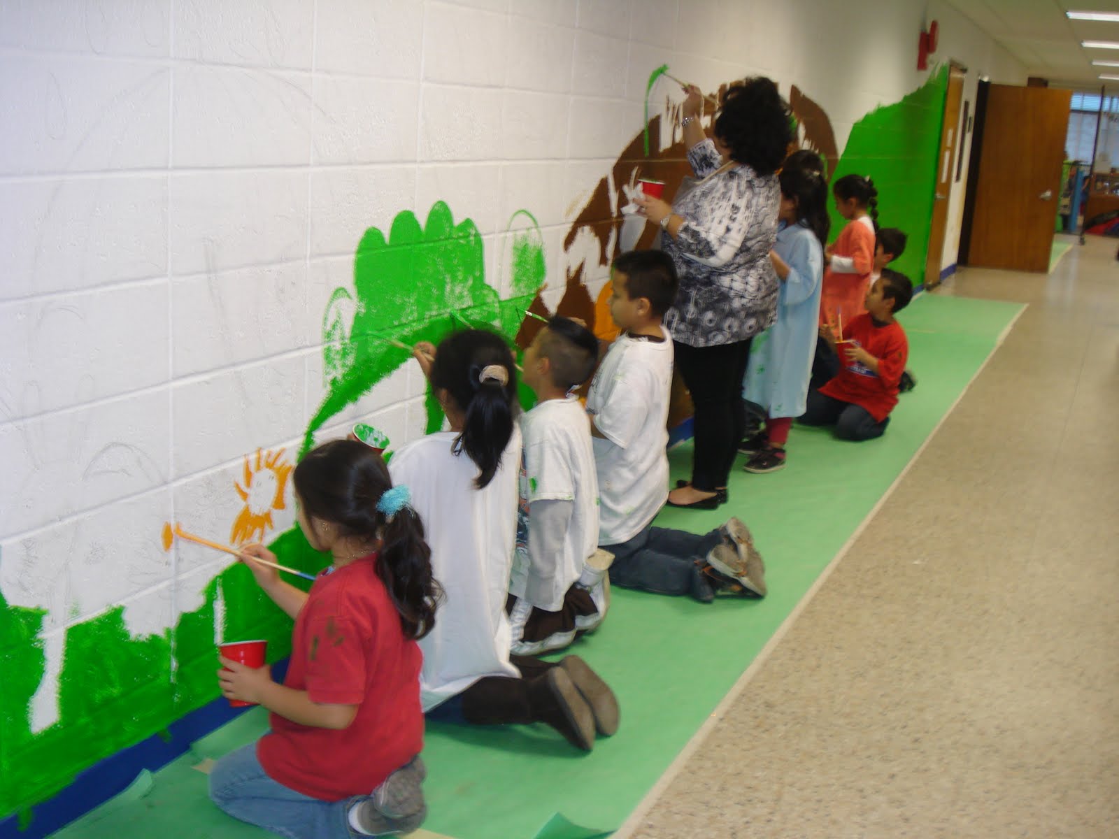 Terry Taylor Studio: Wall Mural painting in progress