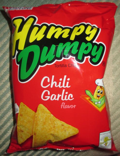 FOODSTUFF FINDS: Humpy Dumpy Chilli Garlic Flavoured Tortilla Chips ...
