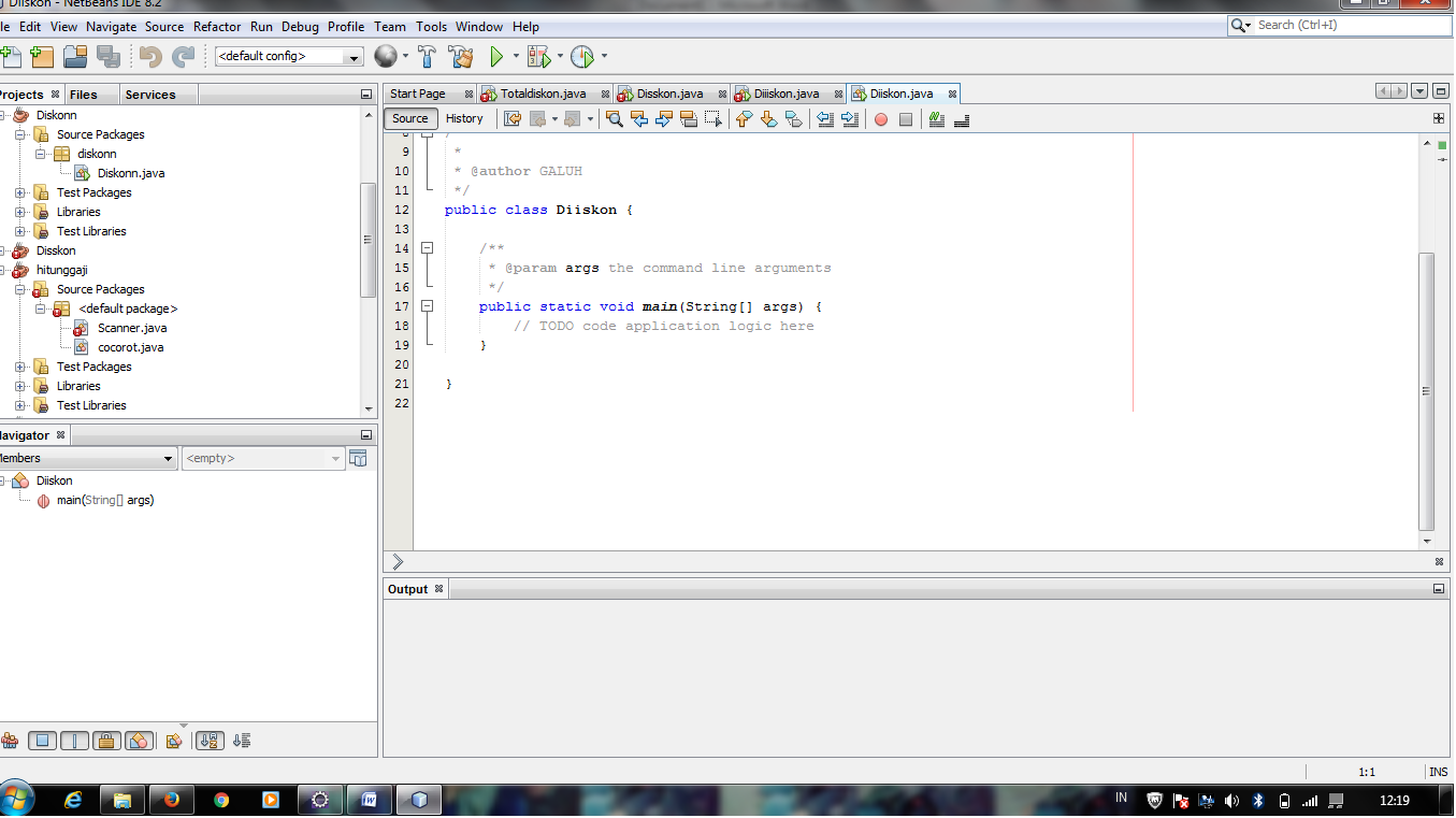Menghitung total bayar diskon dengan aplikasi Java Netbeans: Menghitung total bayar diskon ...