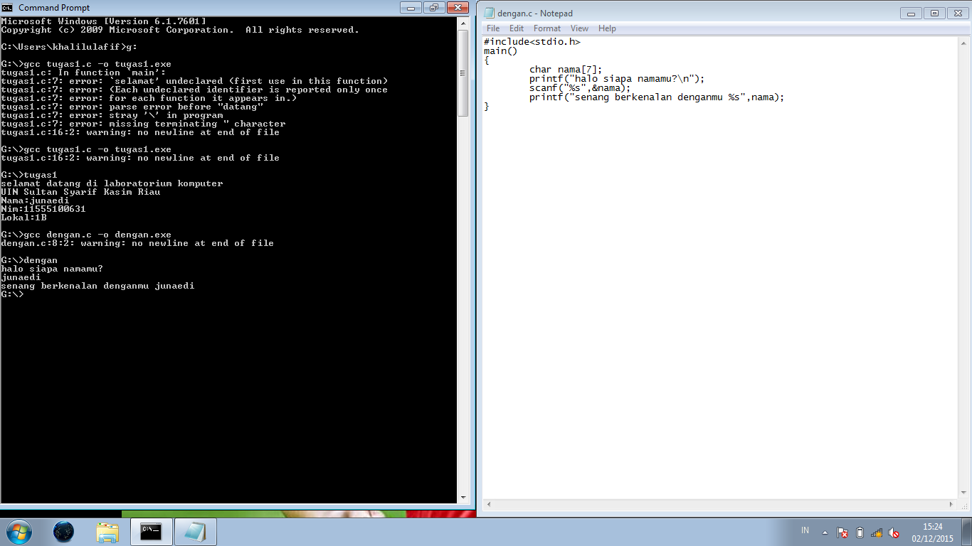 22 Program Algoritma dan Program DJGPP - TUTORIAL ENGINEERING