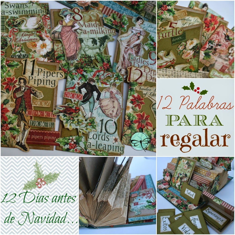 Scraptella: Se acerca la navidad!...4. Regalando palabras!
