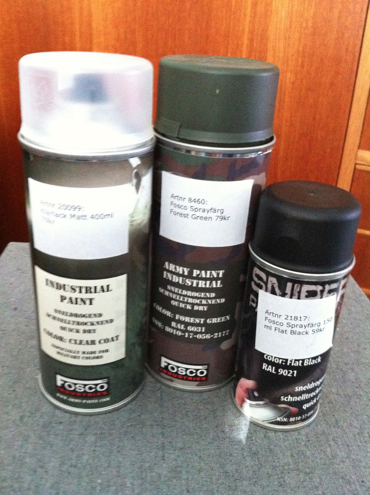 Eldstorm: Lackering av FWB 300S Universal steg 1