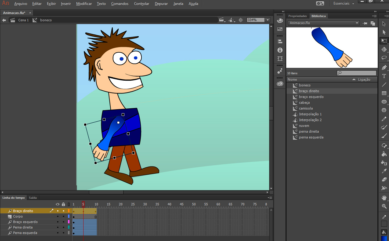 Arquivo de Tutoriais: Animação de objetos no Adobe Animate