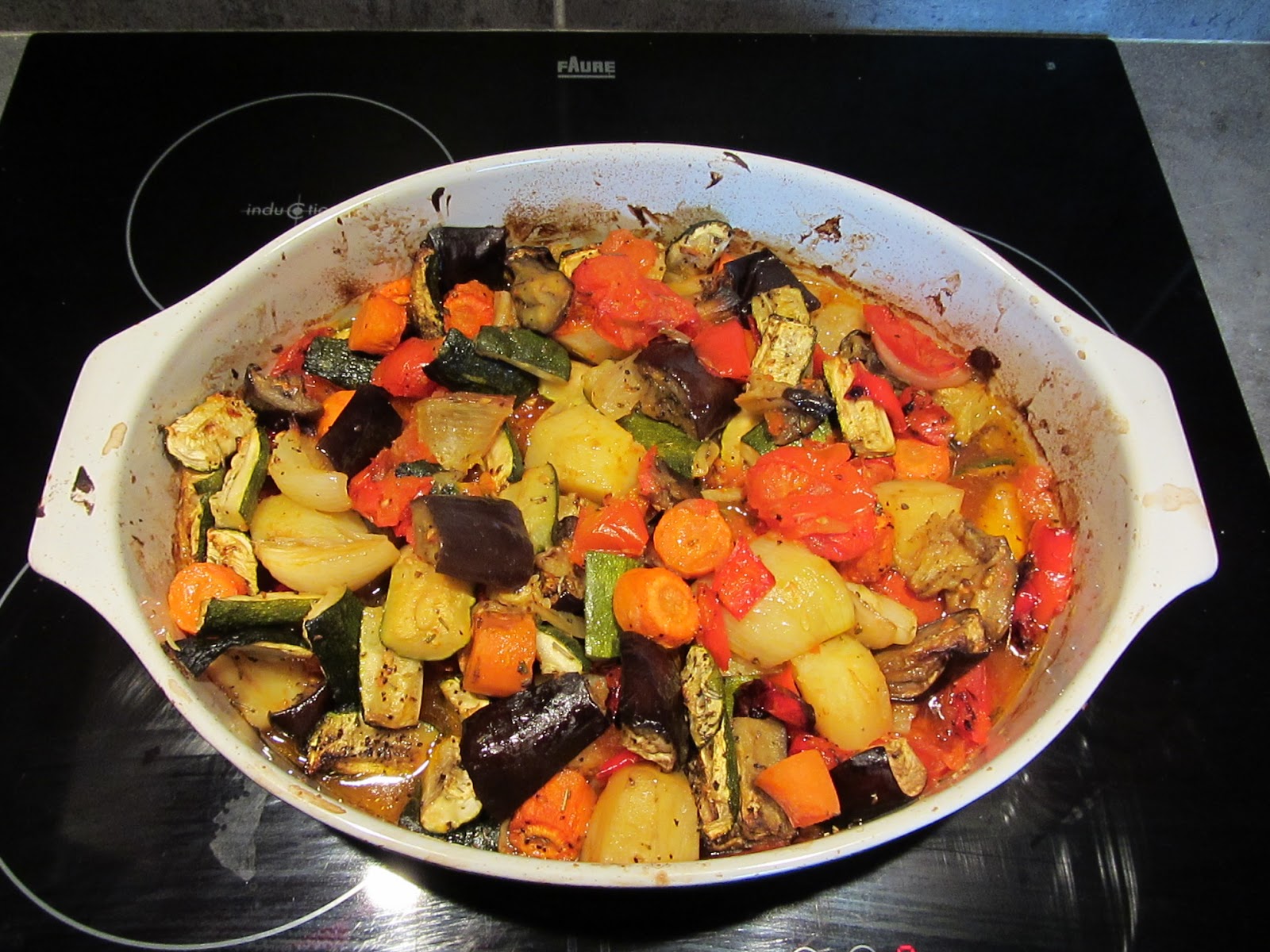 les recettes de Babeth: Méli-mélo de légumes au four