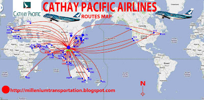 mini com: Cathay Pacific Plan itinéraires
